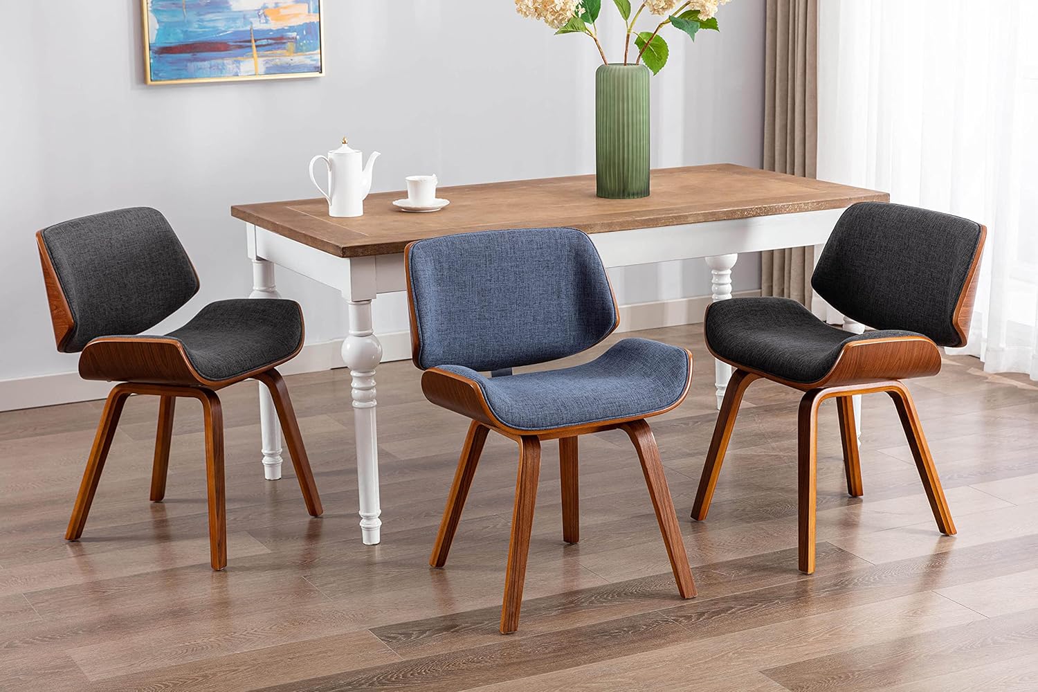 Amazon.com - Porthos Home Kemi Dining Chair, Soft Fabric Upholstery ...