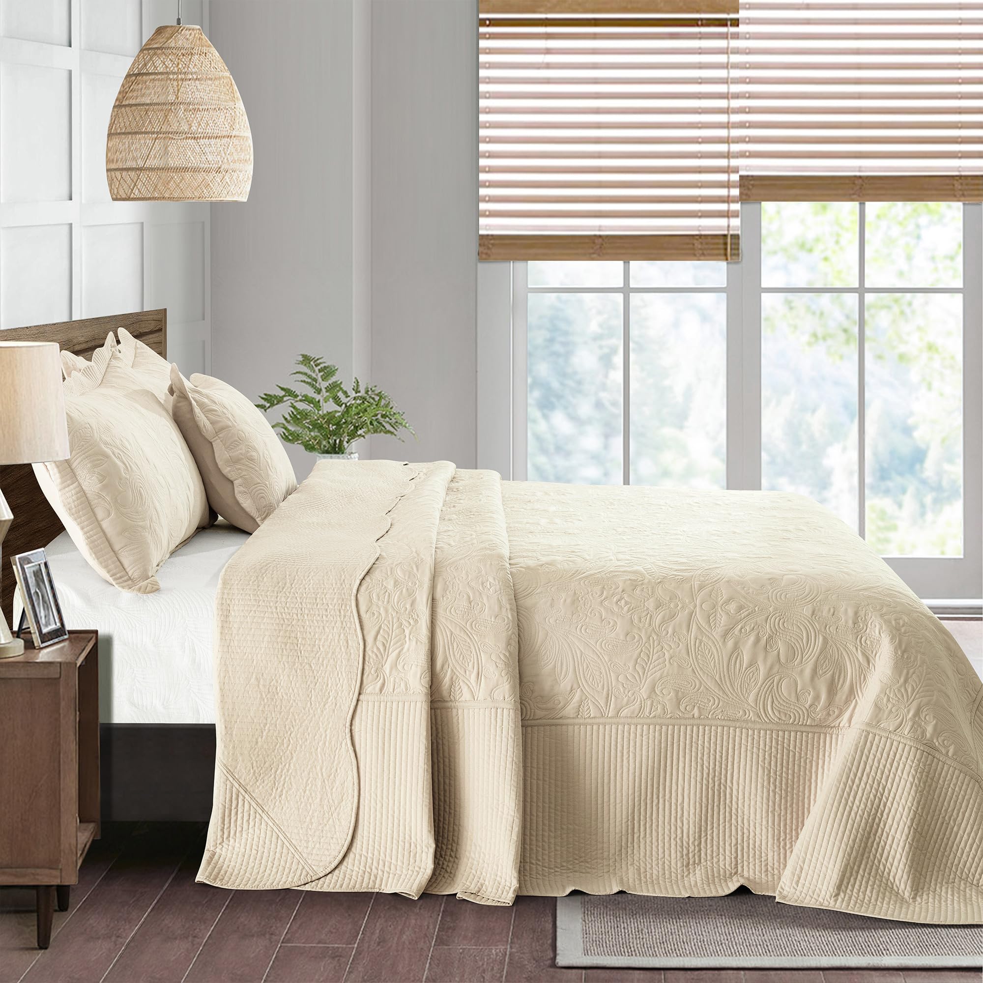 Snapklik.com : HoneiLife Oversized King Bedspreads - California King ...