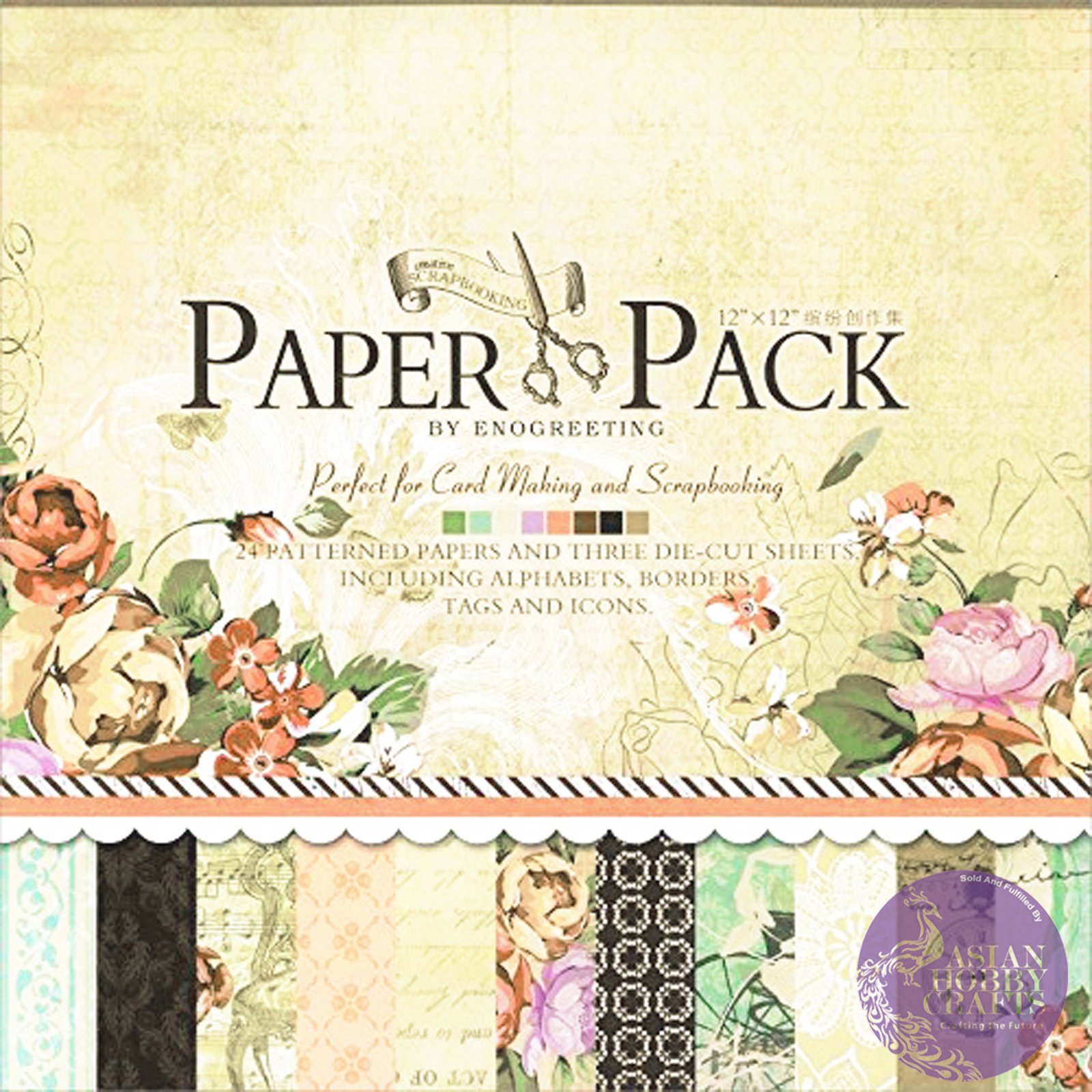 Asian Hobby Crafts Paper Pack Ps010 12 X 12 Inch | Desertcart Bahamas