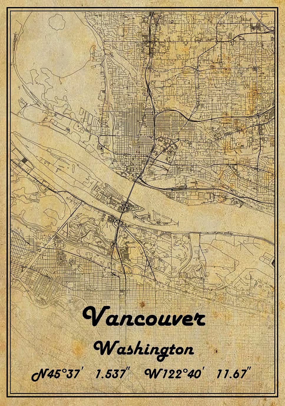 Street Map Of Vancouver Washington