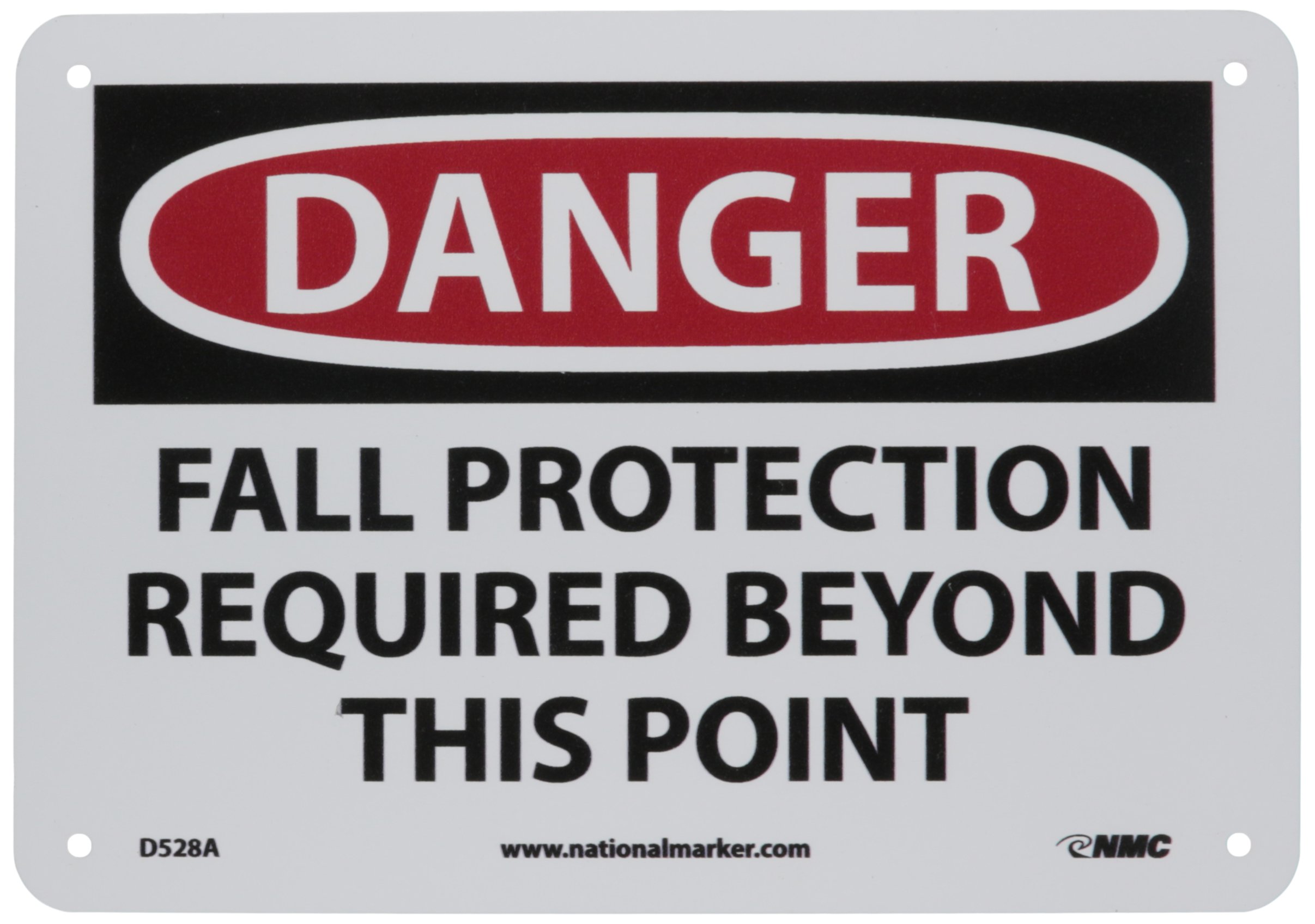 Snapklik.com : NMC D528A DANGER FALL PROTECTION REQUIRED BEYOND THIS ...