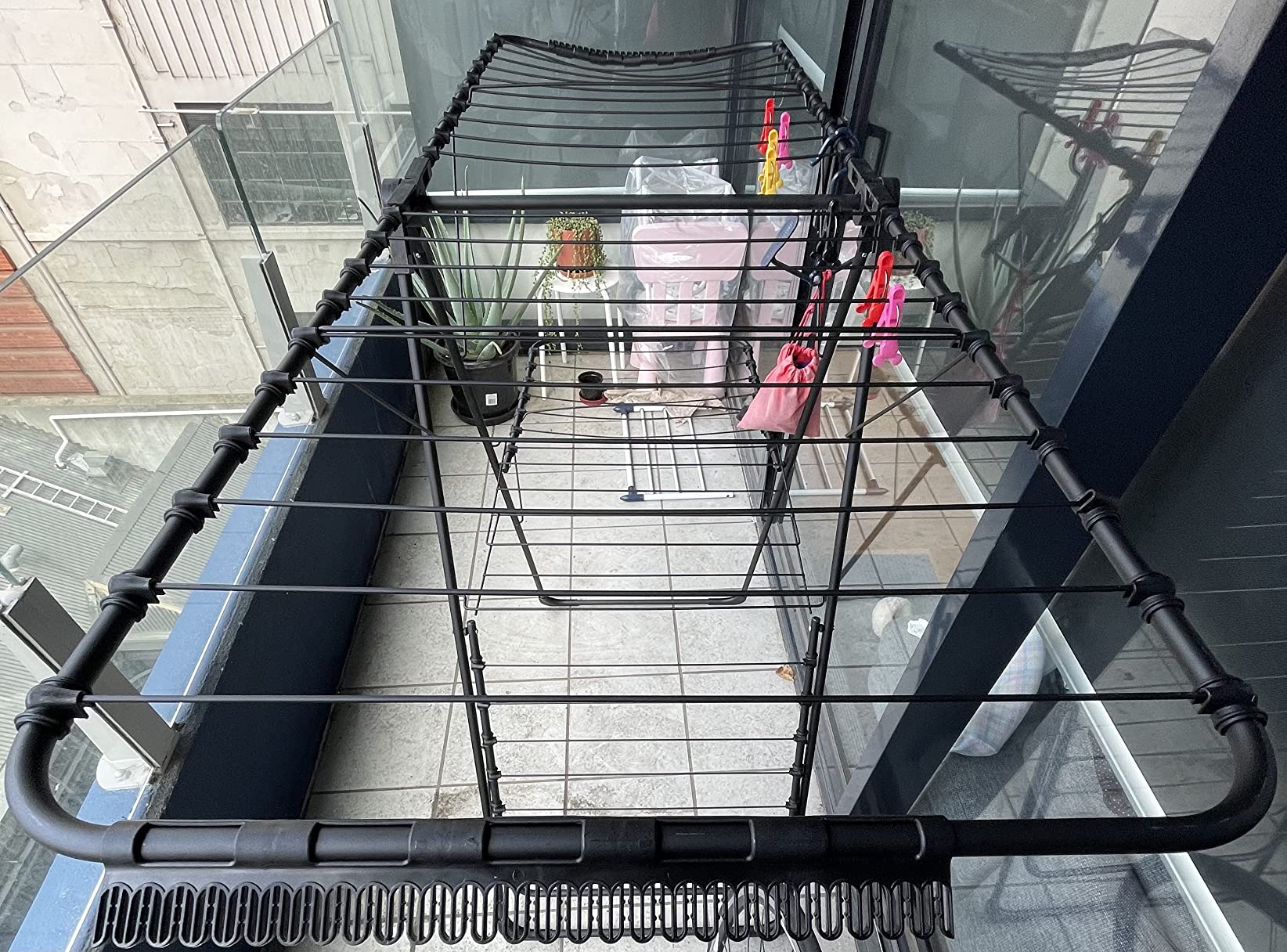 Hills 2 Tier A-Frame Clothes Airer, Black : Amazon.com.au: Home