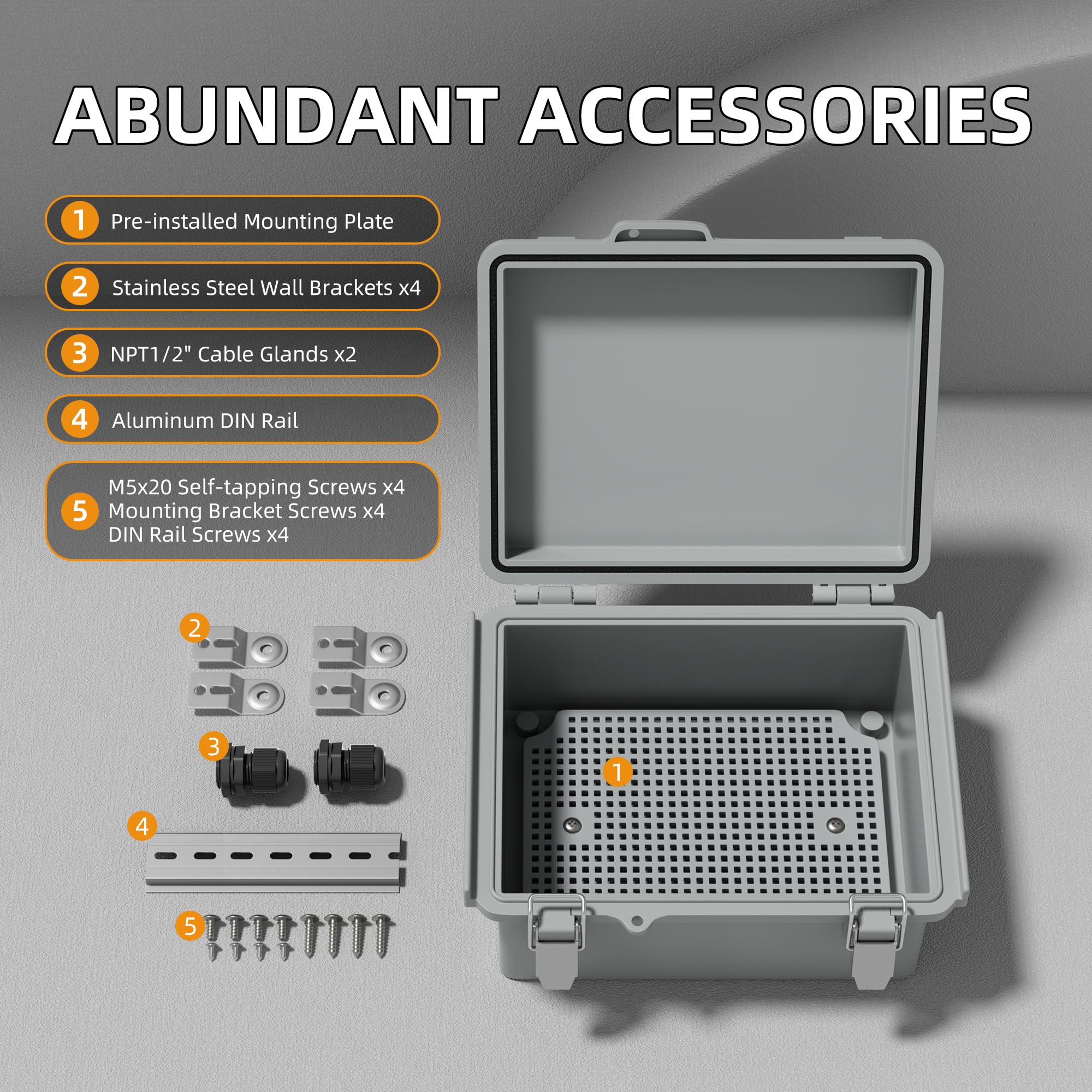 Snapklik.com : Outdoor Electrical Box Waterproof Junction Box Plastic ...