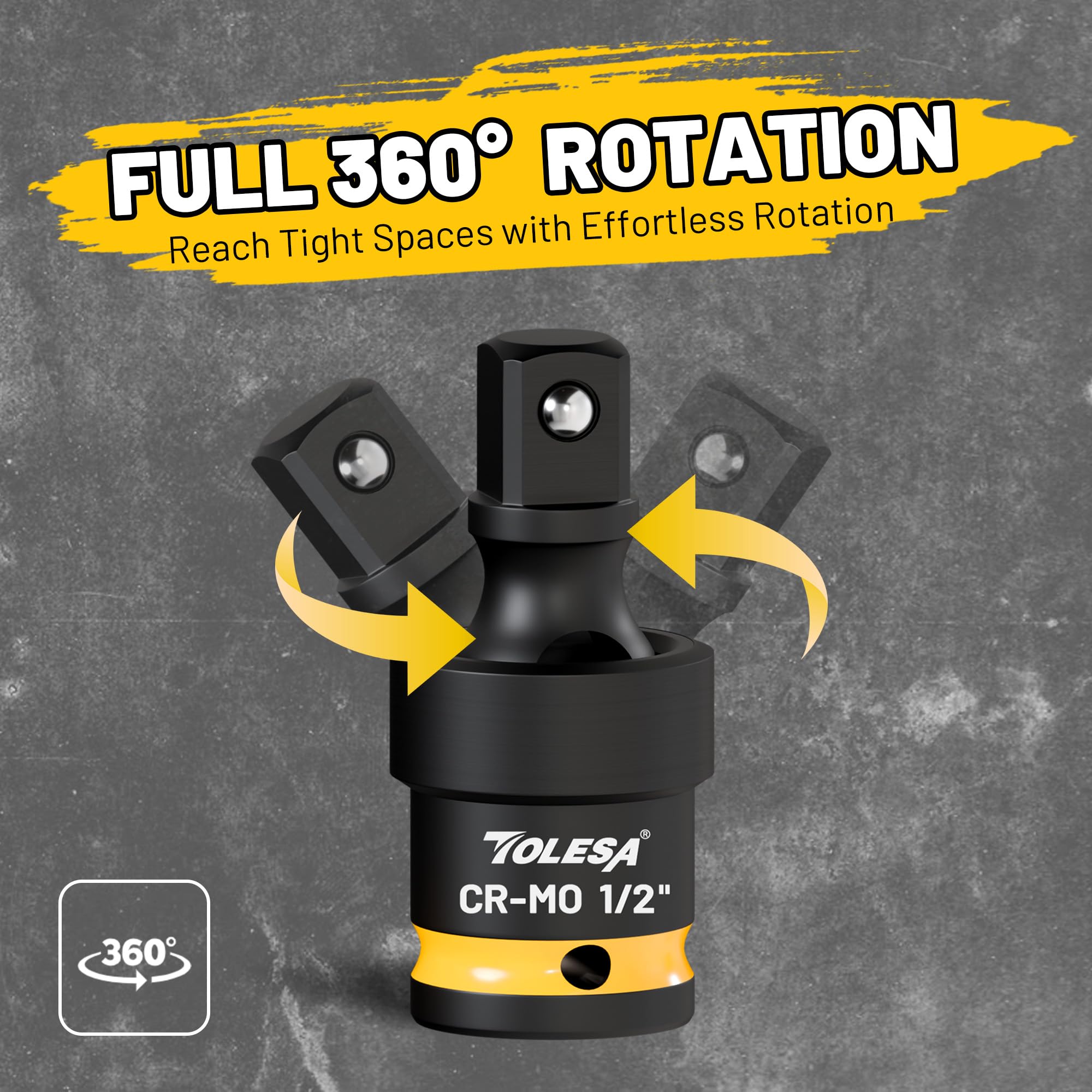 Snapklik.com : Swivel Socket Set, Impact Universal Joint-Socket Set, 1/ ...