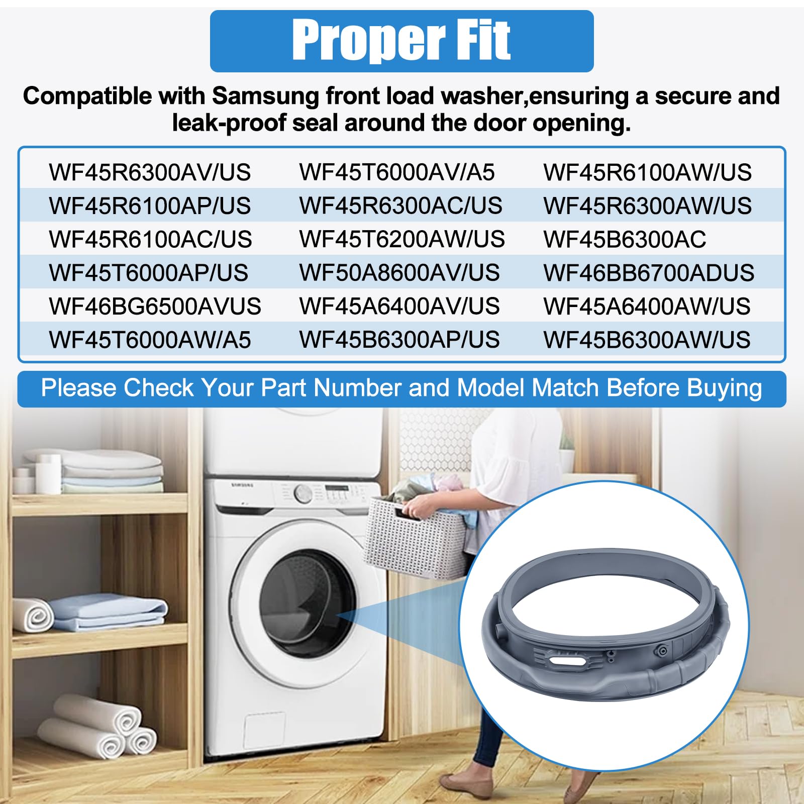 Snapklik.com : Upgraded DC64-03788A WF45T6000AW/A5 WF45R6300AV/US ...