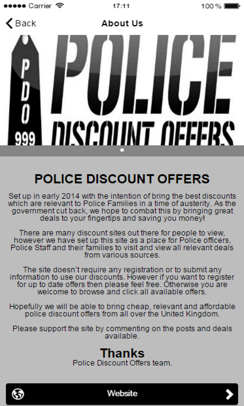 Police Discount Offers:Amazon.com:Appstore for Android