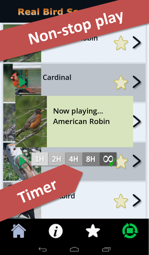 Real Bird Sounds - App on Amazon Appstore