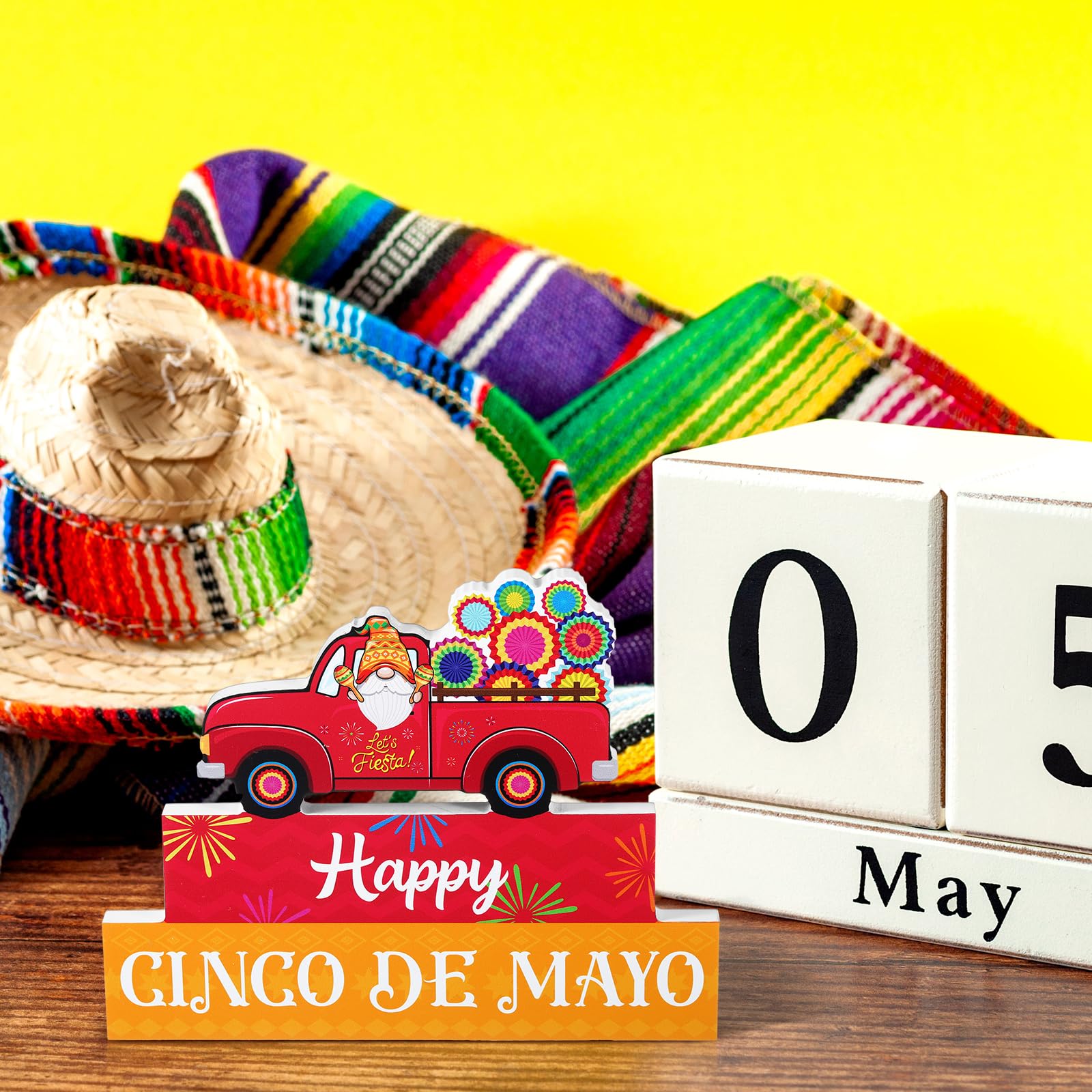 Snapklik.com : 3 Pcs Mexican Fiesta Wooden Table Centerpiece Sign ...