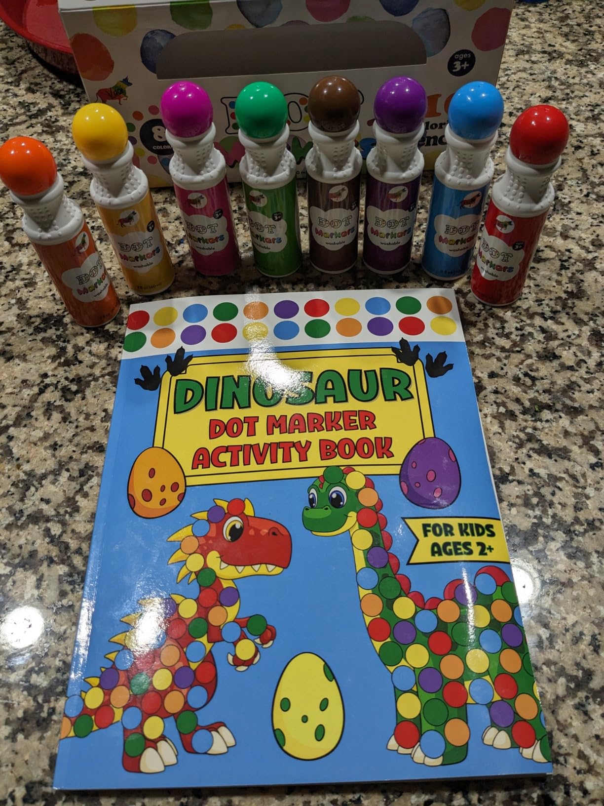 Dinosaur Dot Markers Activity Book • Dinosaurs Paint Dauber Big Dot ...
