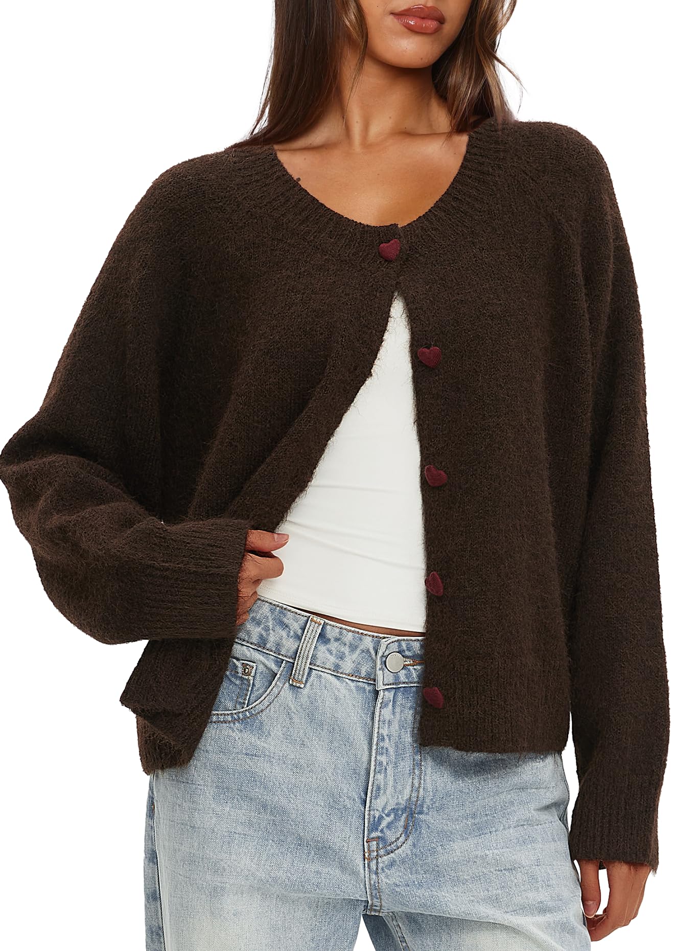 Snapklik.com : Cardigan Sweaters For Women Open Front Long Sleeve ...