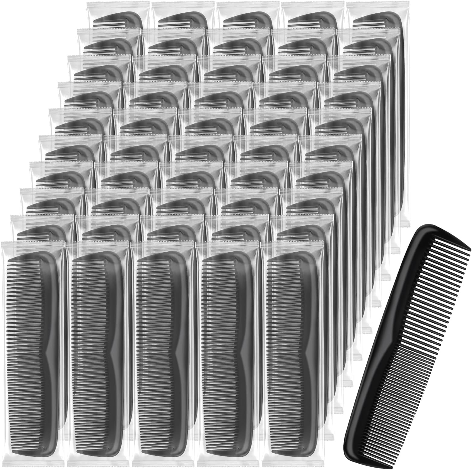 Amazon.com : Mimorou 150 Pieces Hair Combs Bulk Black Plastic Pocket ...