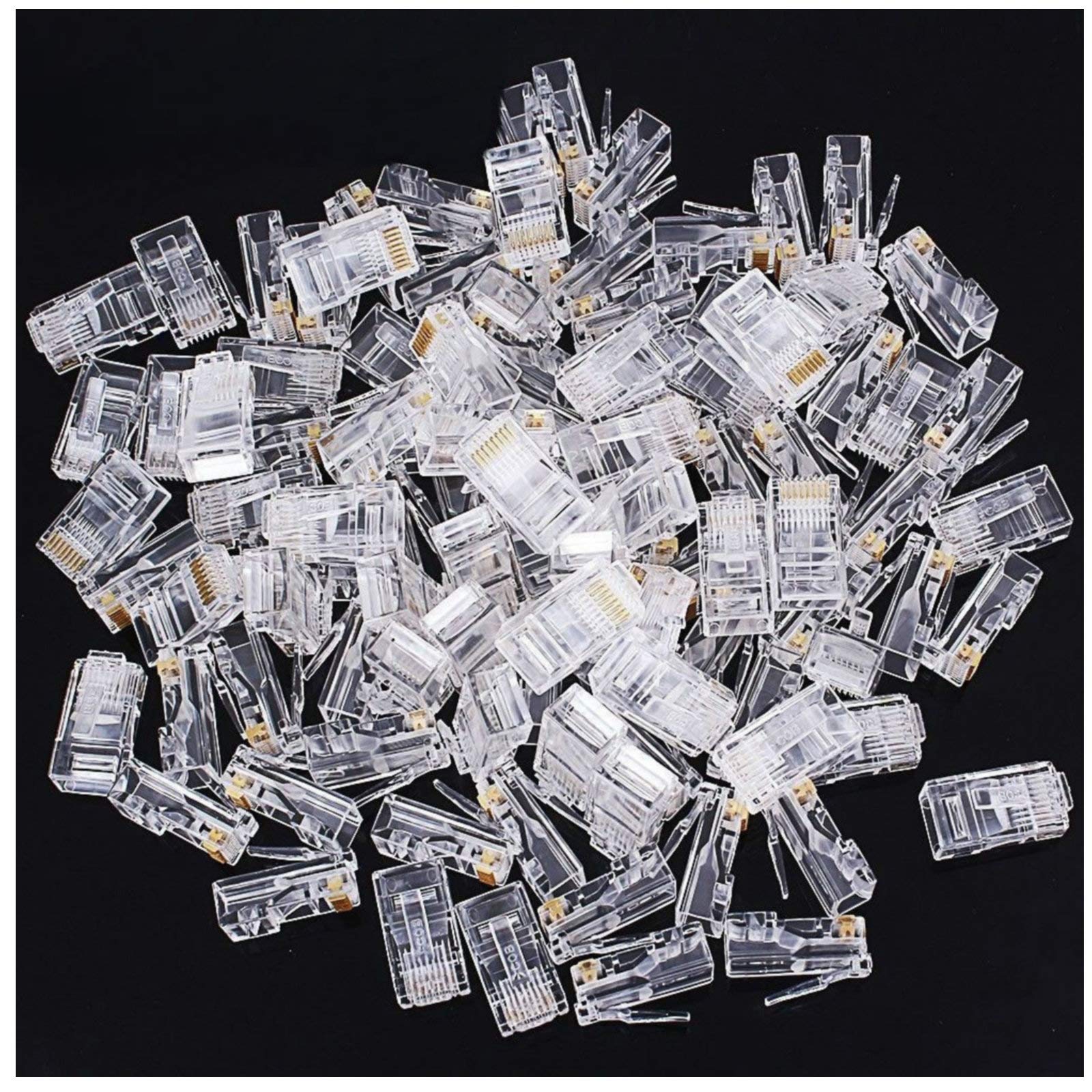 Amazon.com: Fjiangyi 1000 Pcs Cat5 RJ-45 Ends, Cat5 Connector, RJ45 ...