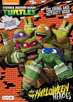 ninja turtle coloring pages halloween