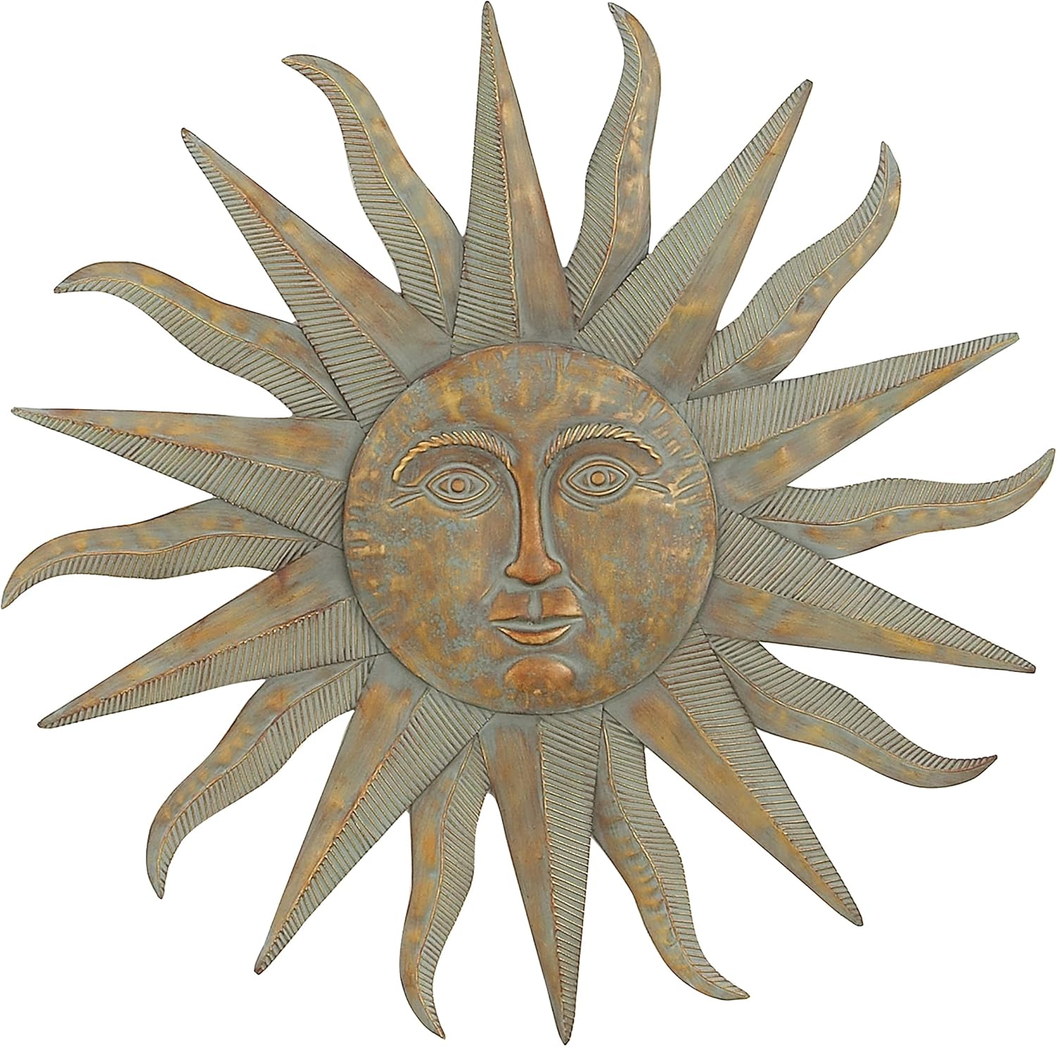Amazon.com: Deco 79 Eclectic Metal Sun Wall Décor for Indoor and ...