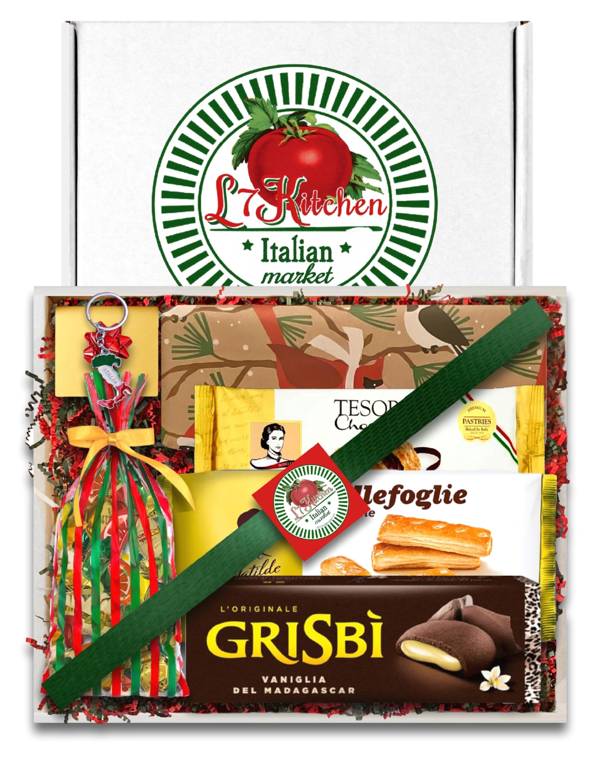 Amazon.com: Italian Christmas Gift Basket with Pastry, Cookies and ...
