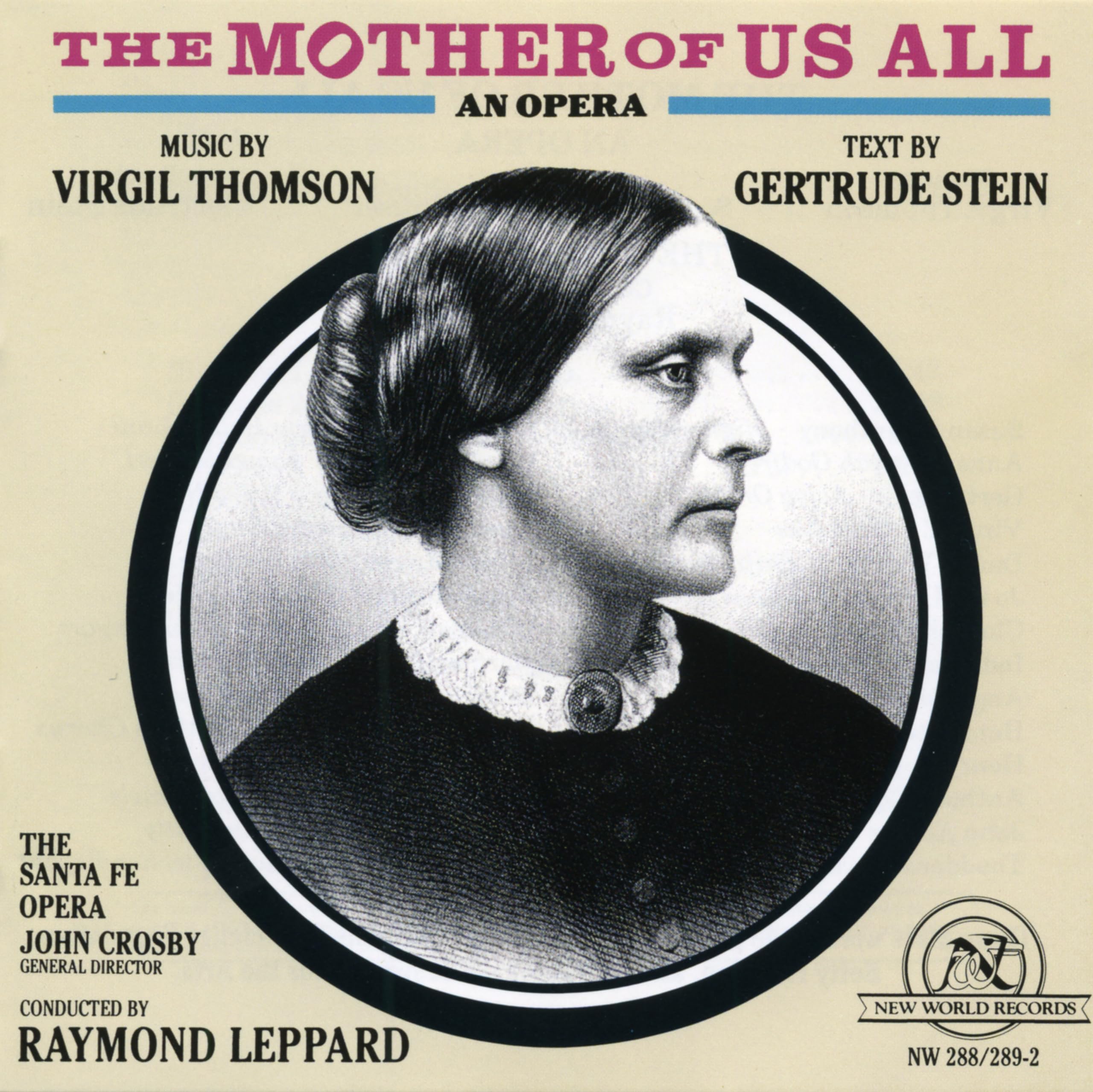 Santa Fe Opera, Virgil Thomson - Virgil Thomson: The Mother of Us All ...
