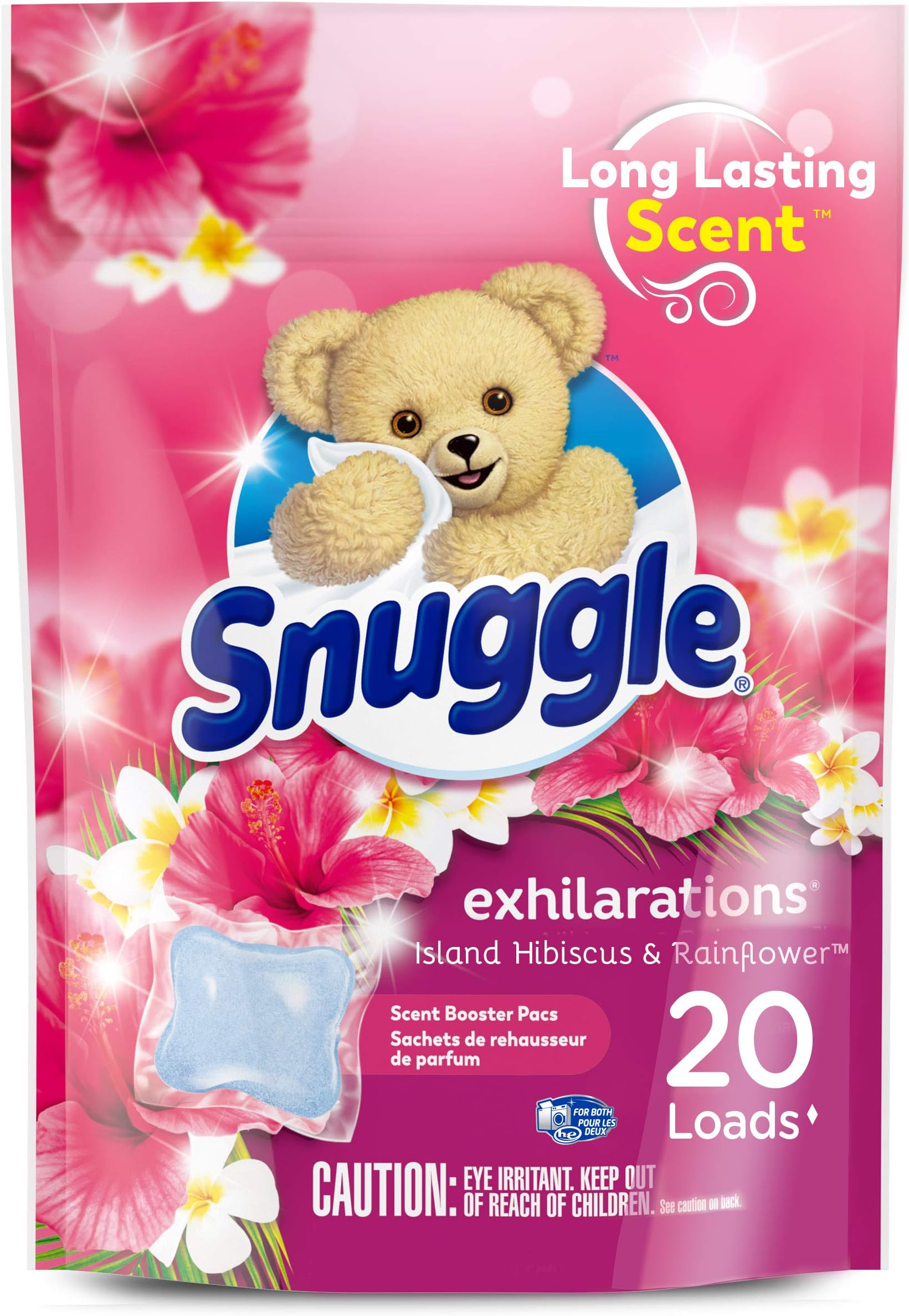 Amazon.com: Snuggle Exhilarations In Wash Laundry Scent Booster Pacs ...
