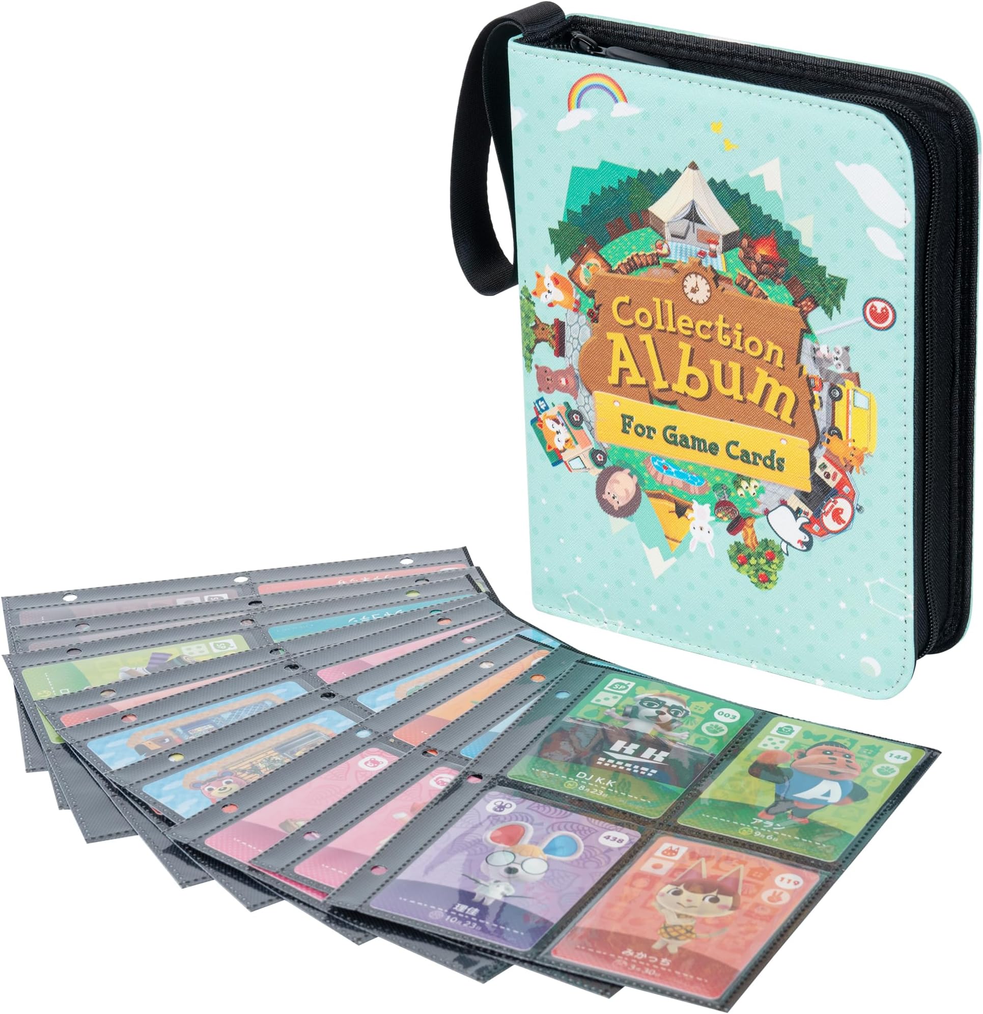 Amazon.com: 495 Pockets Binder Holder for Animal Crossing Mini Amiibo ...