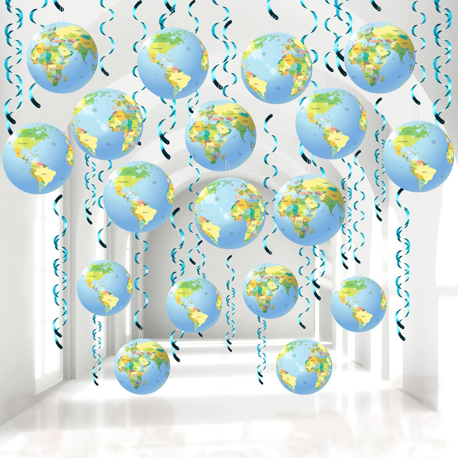 Snapklik.com : 30 Pieces Earth Day Decorations Around The World ...