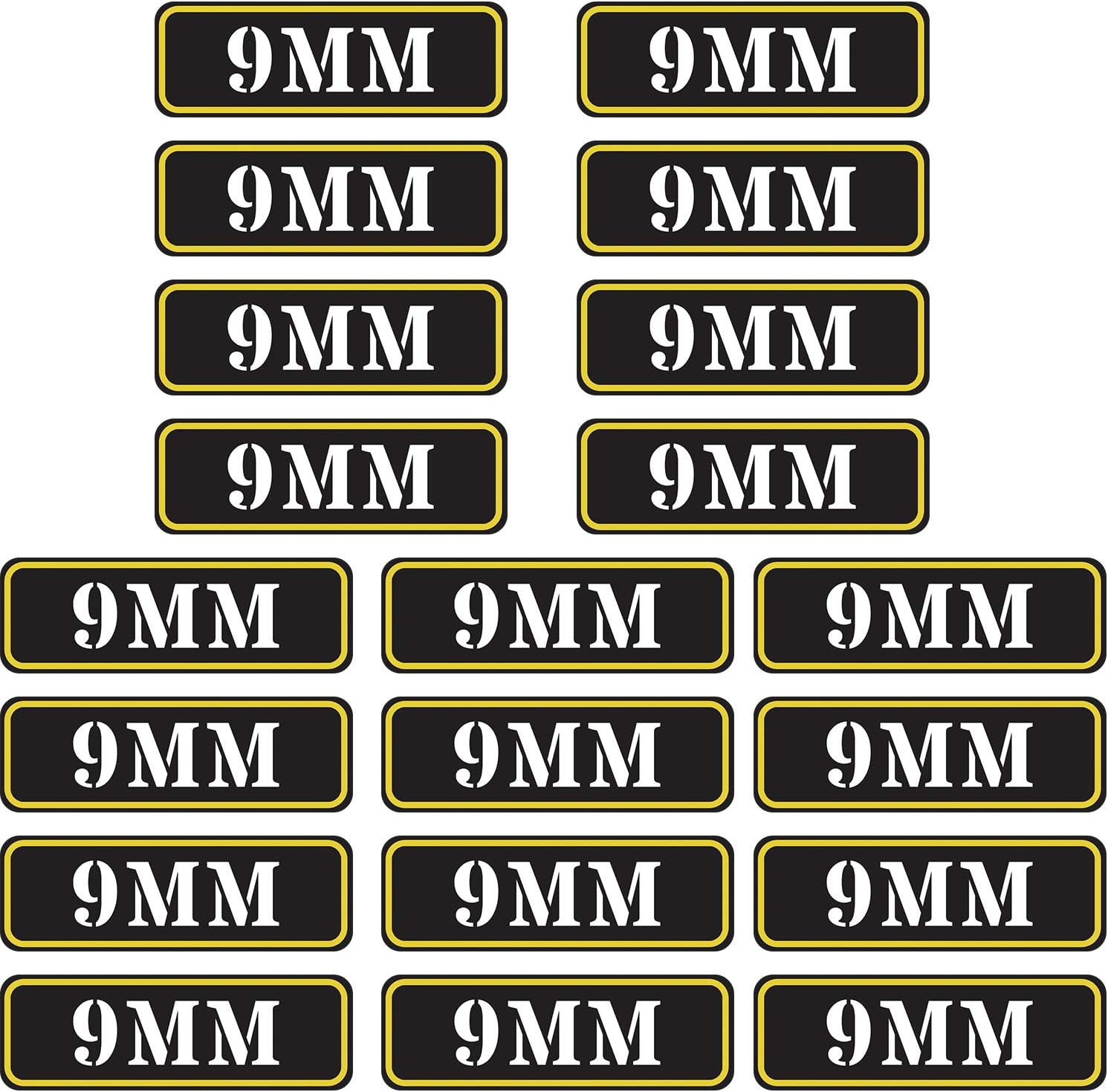 Amazon.com: RDW (4X 9mm Metallic Ammo Can Badge Sticker Self Adhesive ...