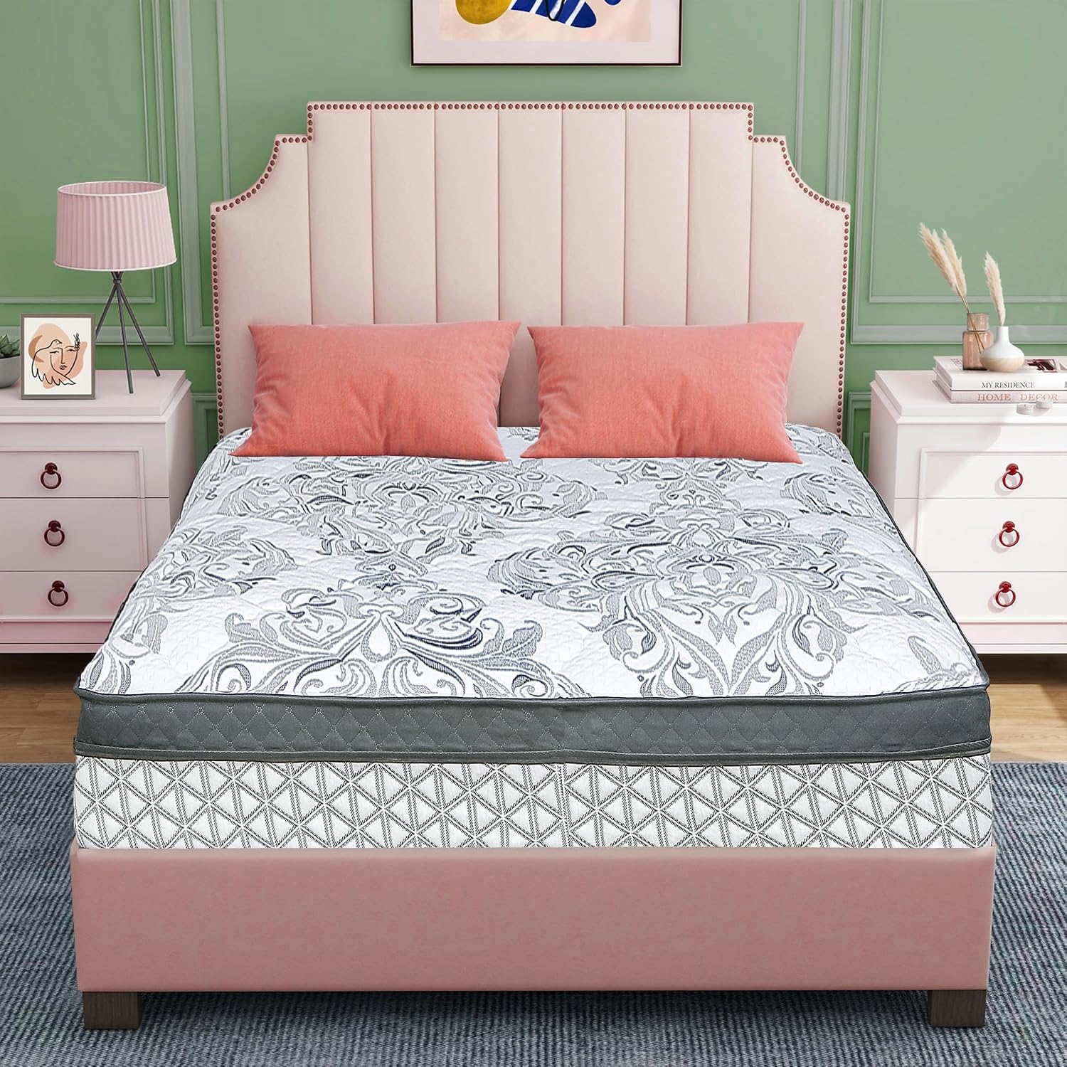 Amazon.com: Viscologic Hamilton Hybrid Euro Pillow-Top Foam Mattress 11 ...