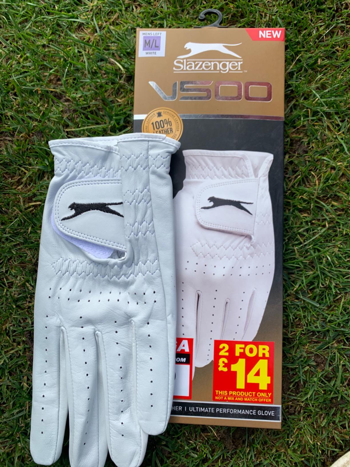 Slazenger Mens V500 Leather Golf Glove Sports : Amazon.co.uk: Sports ...