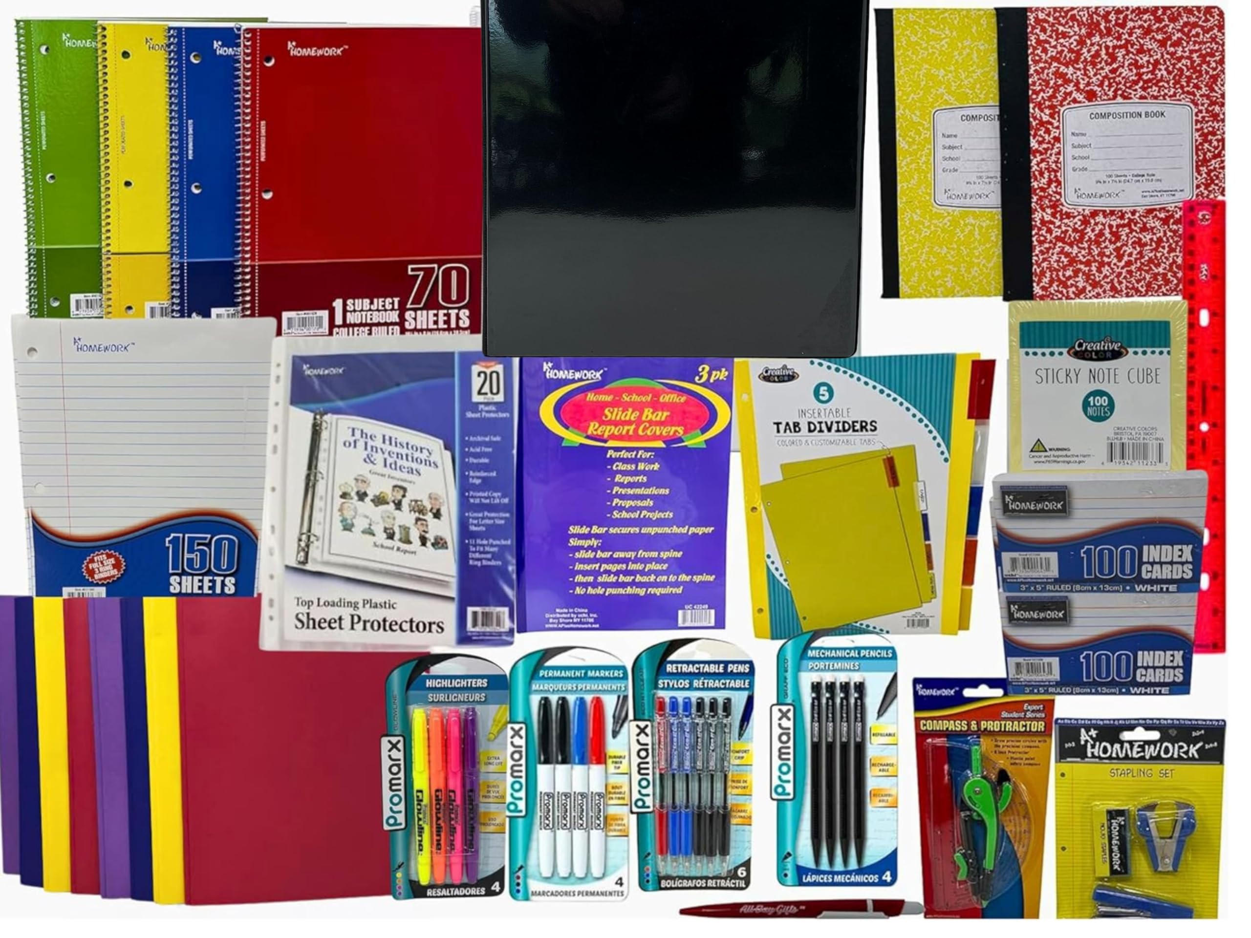 Amazon.com: College Ruled Back to School Essential Supply Kit Bundle ...