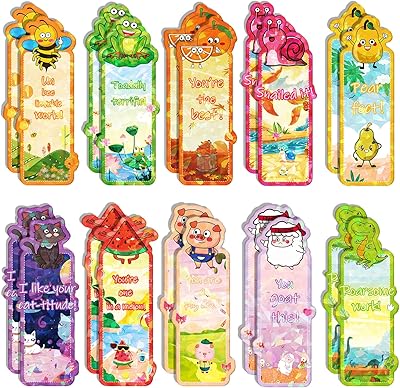 Amazon.com : Cute Animal Funny Bookmarks for Kids Teens Boys Girls ...