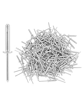 QWORK Tri-Fold Exploding Pop Rivets, 200 Pcs 3/16" x 1" Large Head ...