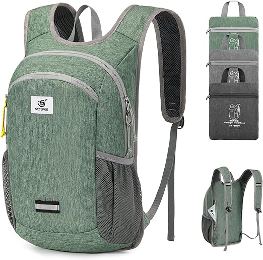 Amazon.com: SKYSPER 10L Hiking Backpack, Foldable & Packable ...