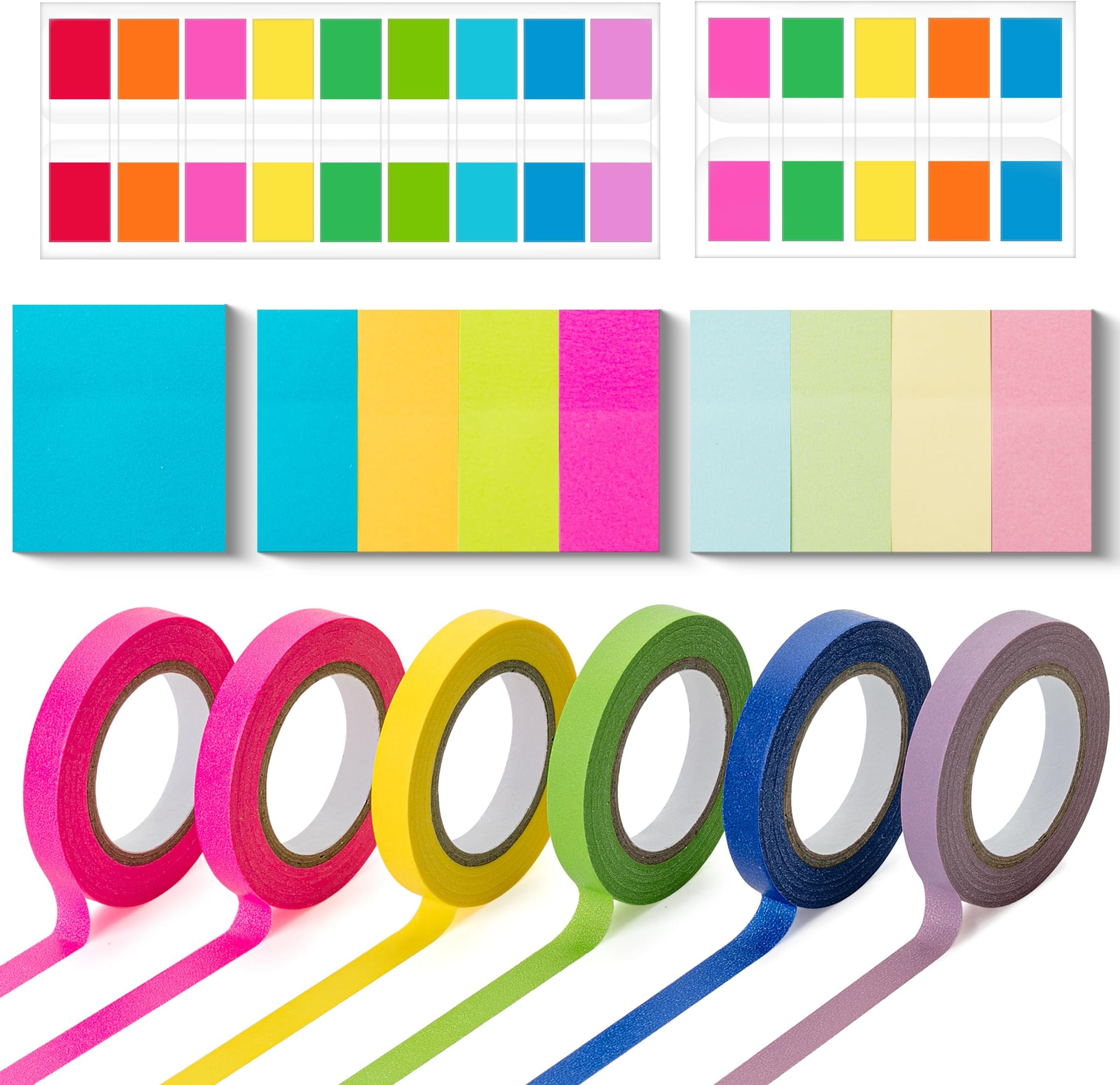 Amazon.com : Mr. Pen- Sticky Note and Tape Set, Sticky Index Tabs ...