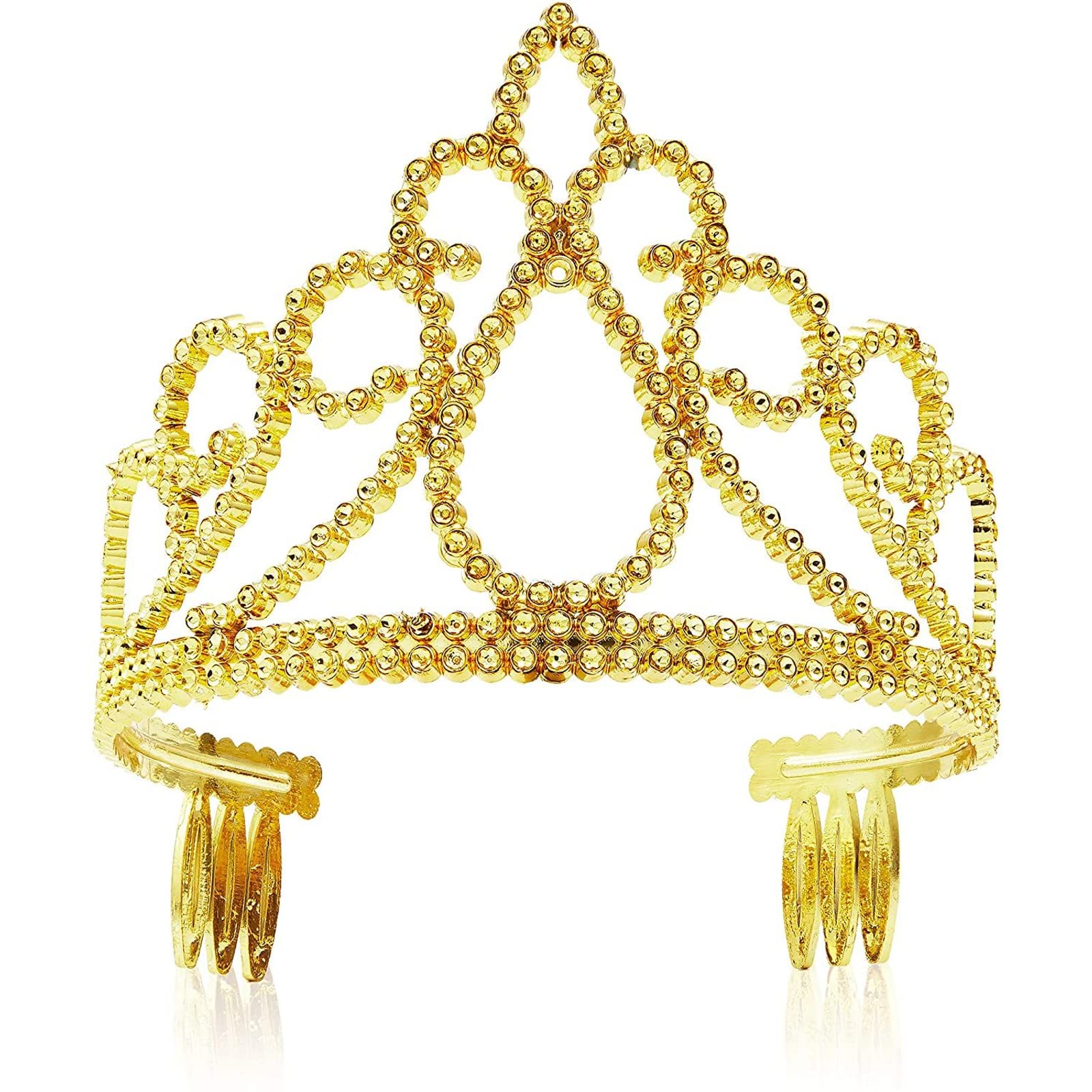 Snapklik.com : BLUE PANDA Princess Crown Tiara Set - 12 Pack Gold ...