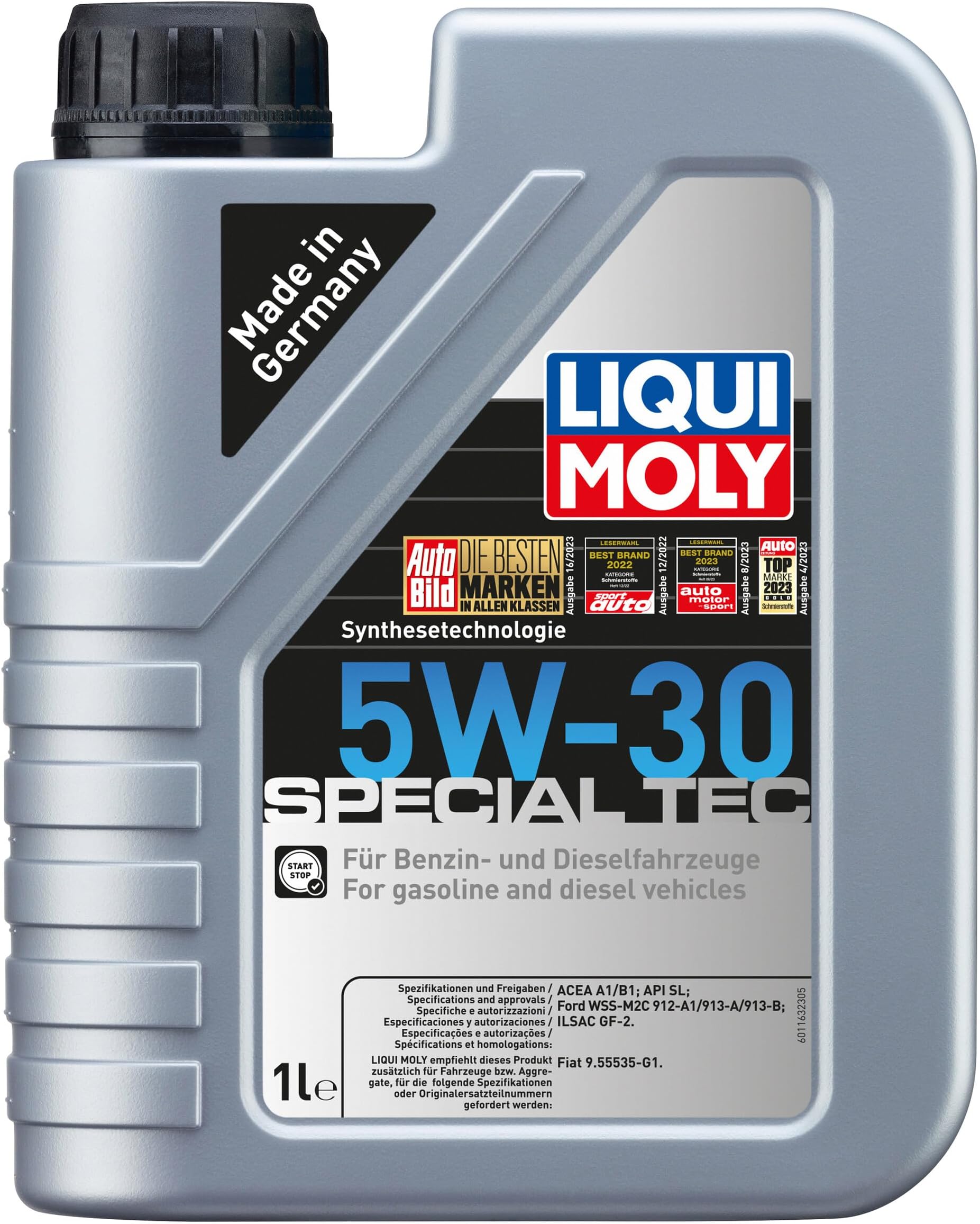LIQUI MOLY Longlife III 5W-30 | 1 L | Synthesetechnologie Motoröl | Art.-Nr.: 20646 : Amazon.de ...