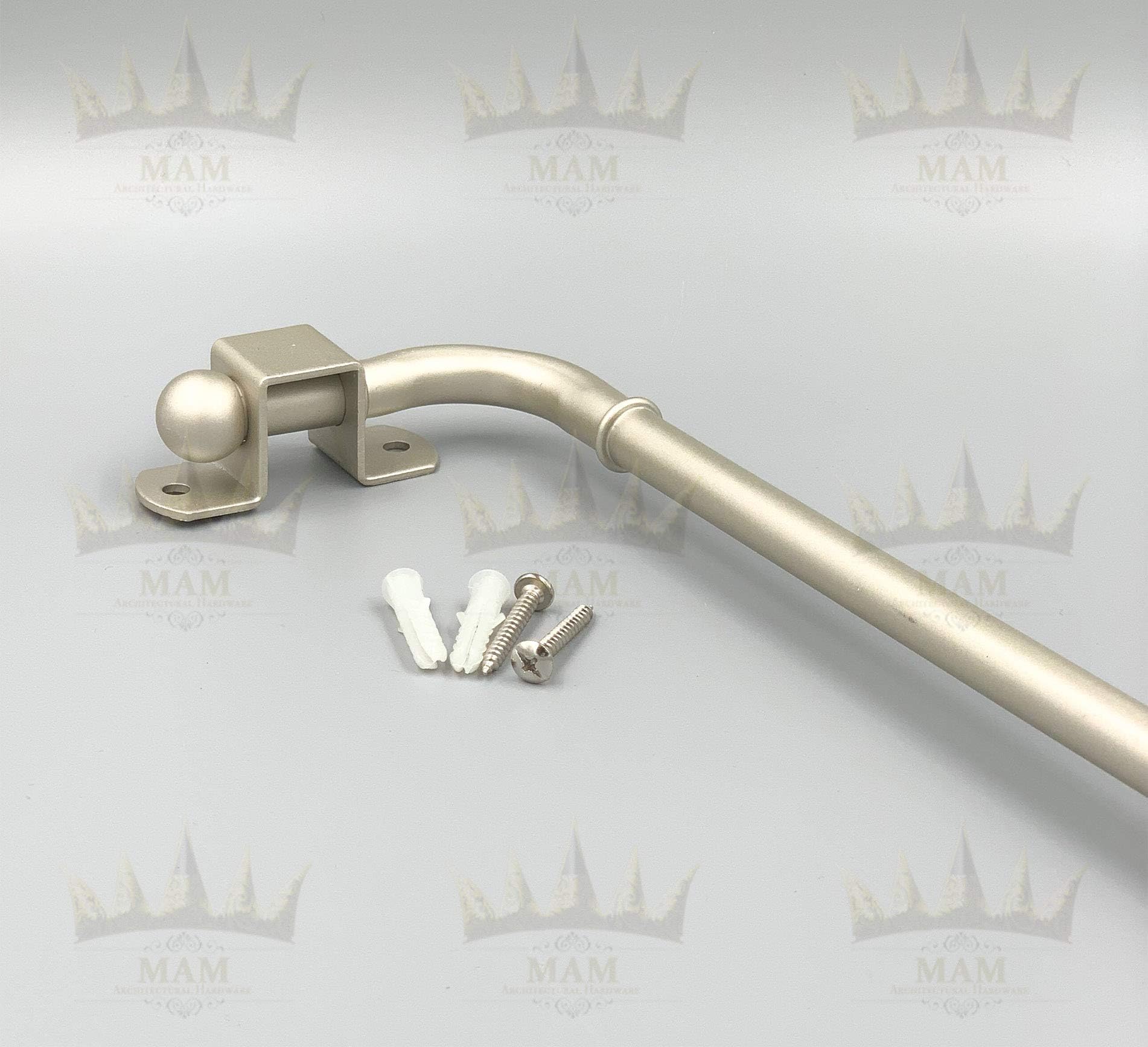 Door Curtain Rail Swing Arm, Swing Arm Curtain Rod with Finials, for ...