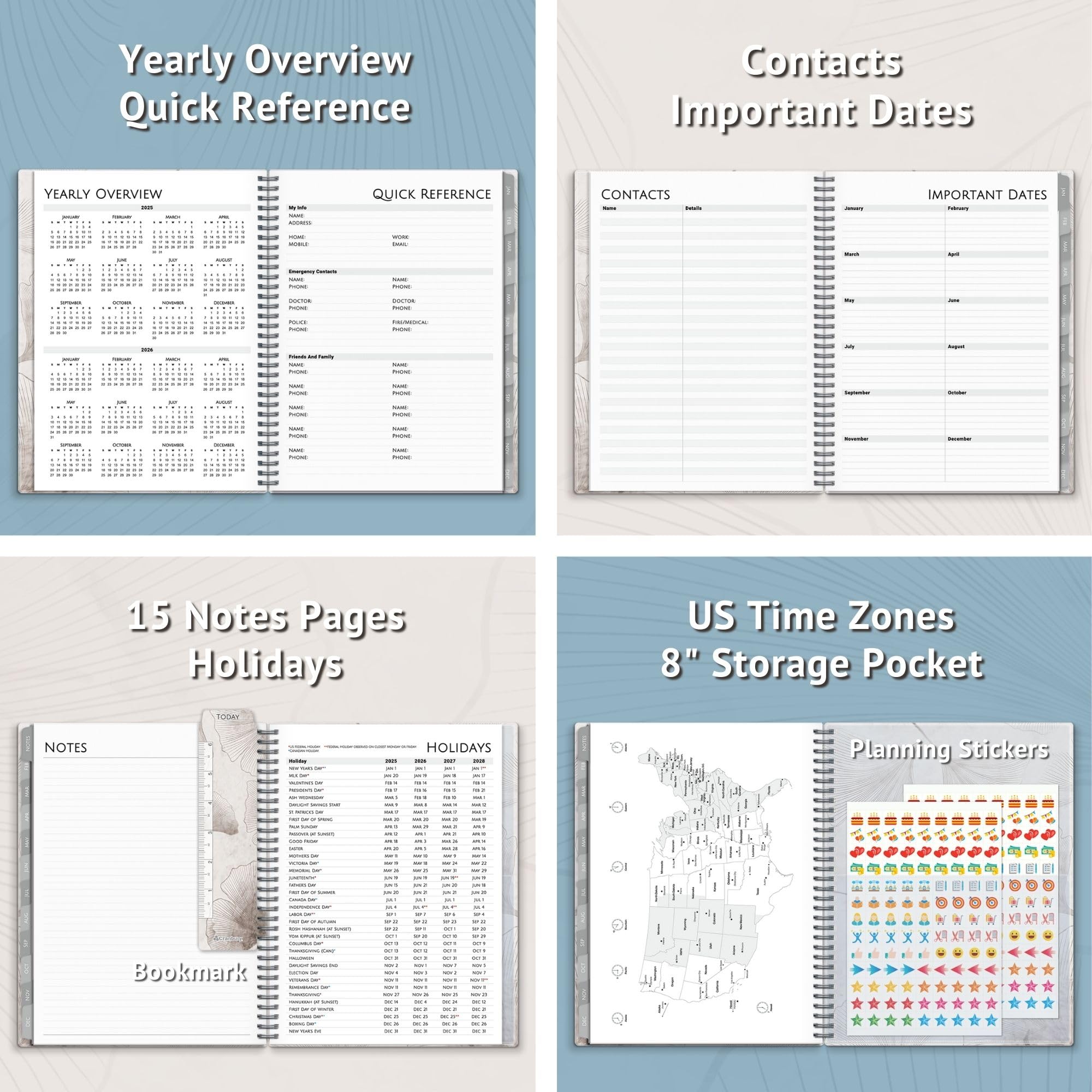 Snapklik.com : CRANBURY 2025 Appointment Book, 12 Month Planner, Jan ...