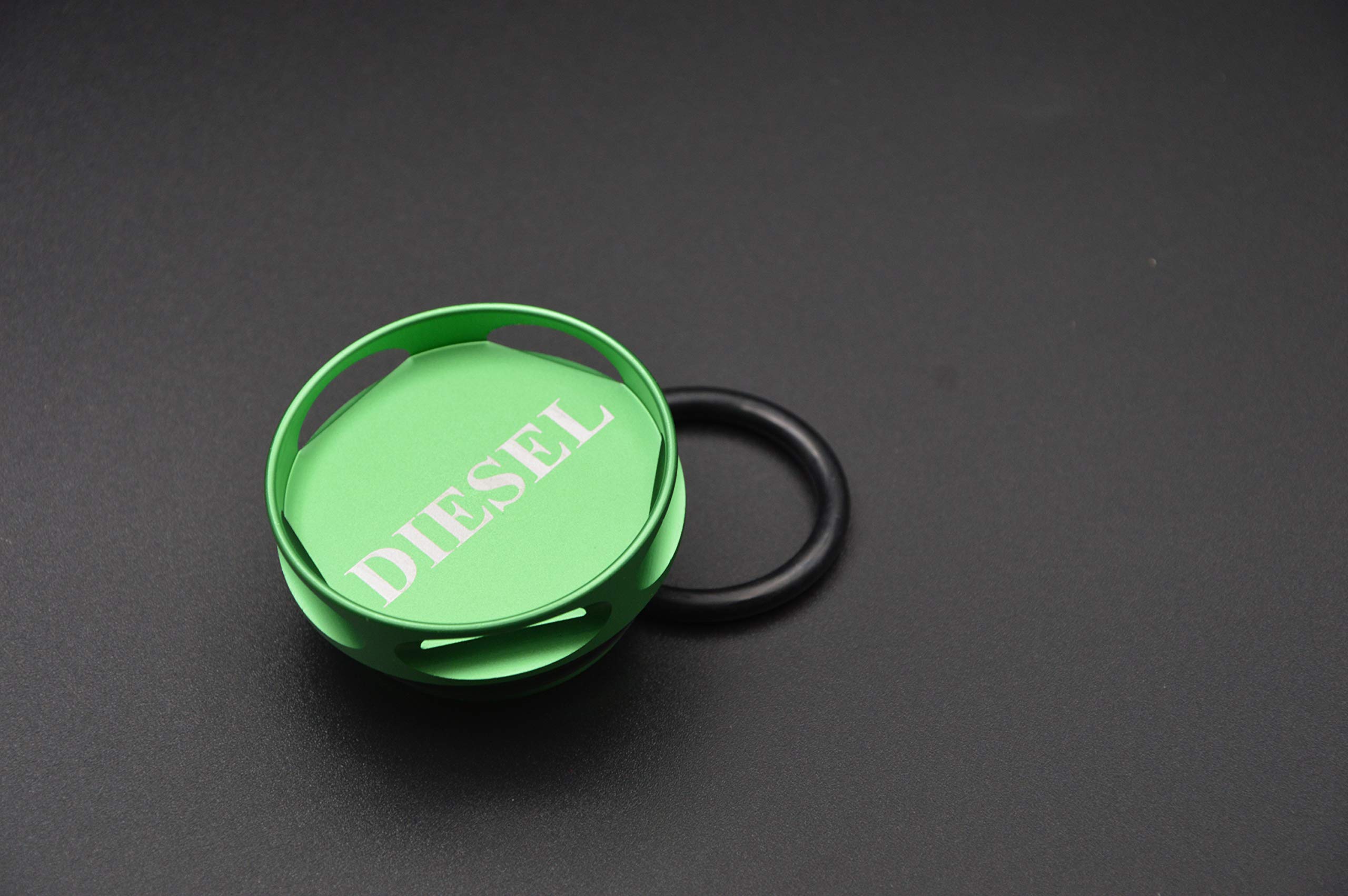 Snapklik.com : Magnetic Diesel Fuel Cap Accessory Billet Aluminum Green ...