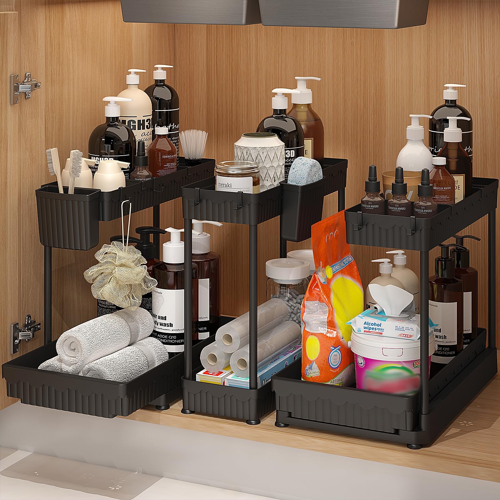 Amazon.com: Solidhouse Under Sink Organizer, 2-Tier Under Kitchen ...