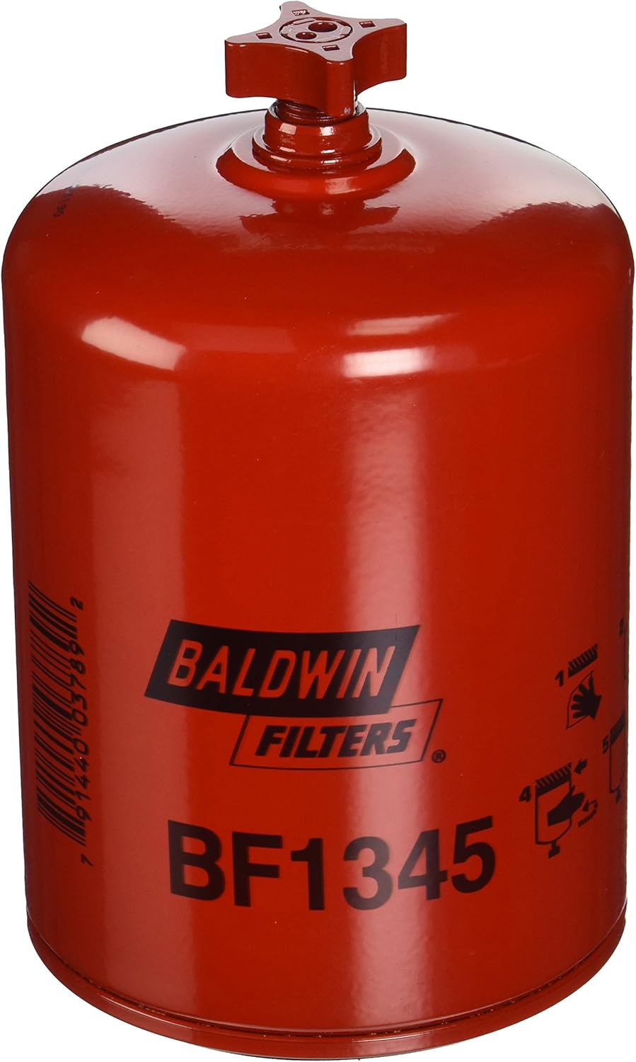 Amazon.com: Baldwin BF1345 Heavy Duty Diesel Fuel Spin-On Filter ...