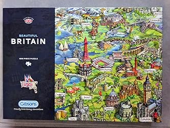 Beautiful Britain | 1000 Piece Jigsaw Puzzle | British Icons Map ...