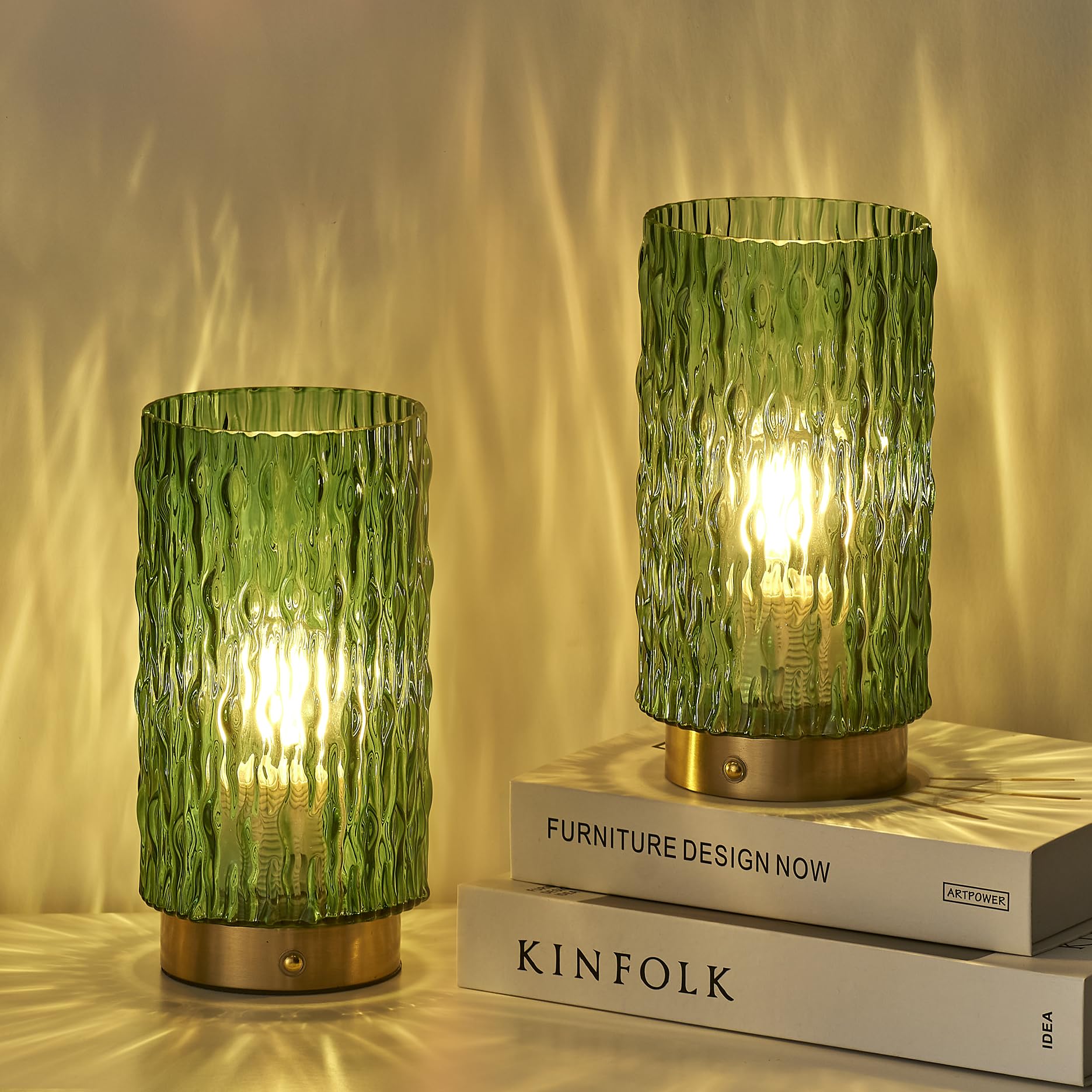 Meltewle Battery Operated Table Lamp 2 Pack, 5000mAh Rechargeable ...