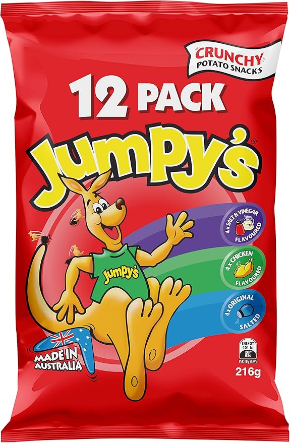 Jumpy's Chips Variety Multipack Assortment, 6 x 216g : Amazon.com.au ...
