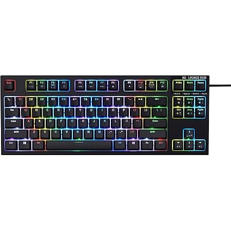 Amazon.com: REALFORCE R2 PFU Limited Edition Keyboard (Mid, Black, 45G ...