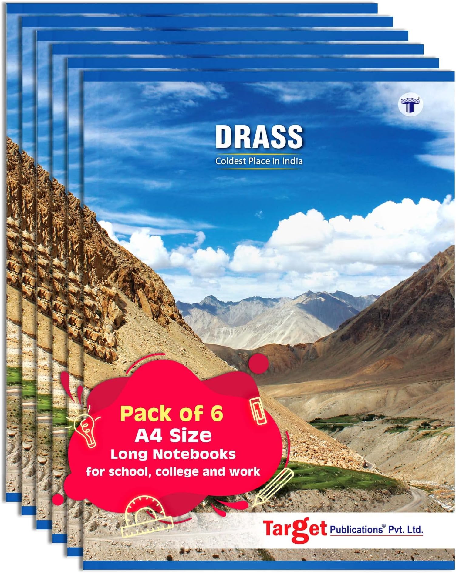 Classmate Long Size Notebook - 140 Pages | Single Line | A4 - 29.7cm X ...