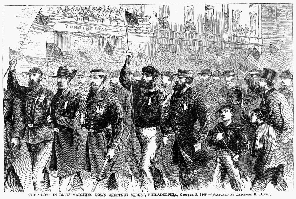 Union Soldiers Marching
