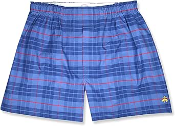 Brooks Brothers Men's Plaid Oxford Cotton Boxers Underwear, (Medium ...