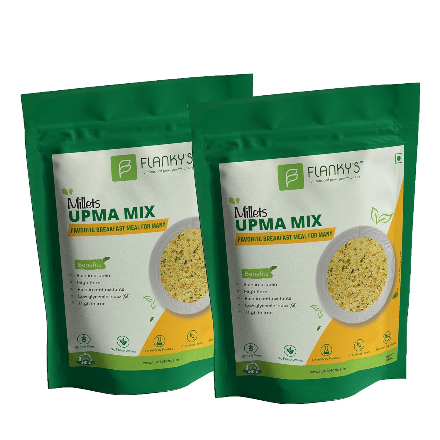 Flanky's Millets Upma Mix Combo (Ready to Cook, Breakfast, Snacks ...