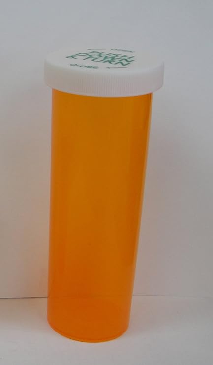 Amazon.com: 60 Dram Prescription Pill Bottle/Vials; Large Size 3.75 Oz ...