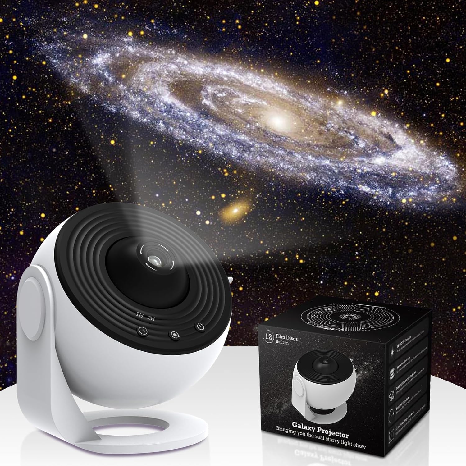 Amazon.com: JIAYUNA 12 in 1 Planetarium Galaxy Projector - Star ...