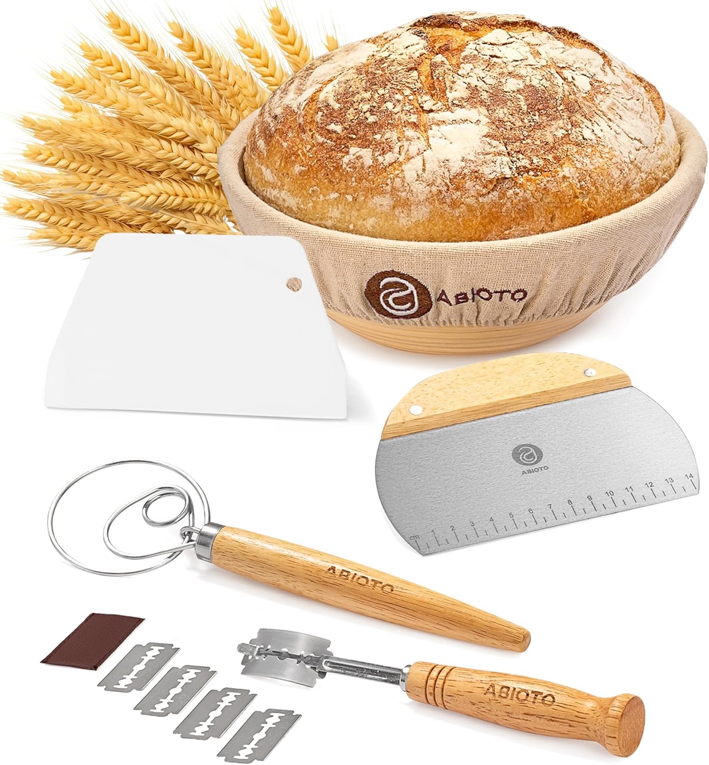Amazon.com: Bread Making Tools by ABIOTO - A Complete Bread Kit with 9 ...
