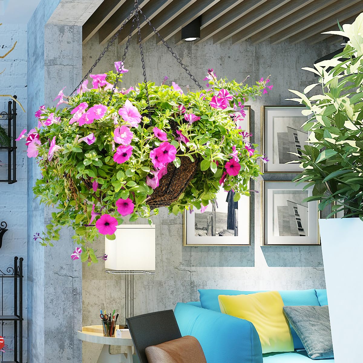 Snapklik.com : Swivel Hanging Baskets Chains 23 Inches 4 Leads Hanging ...